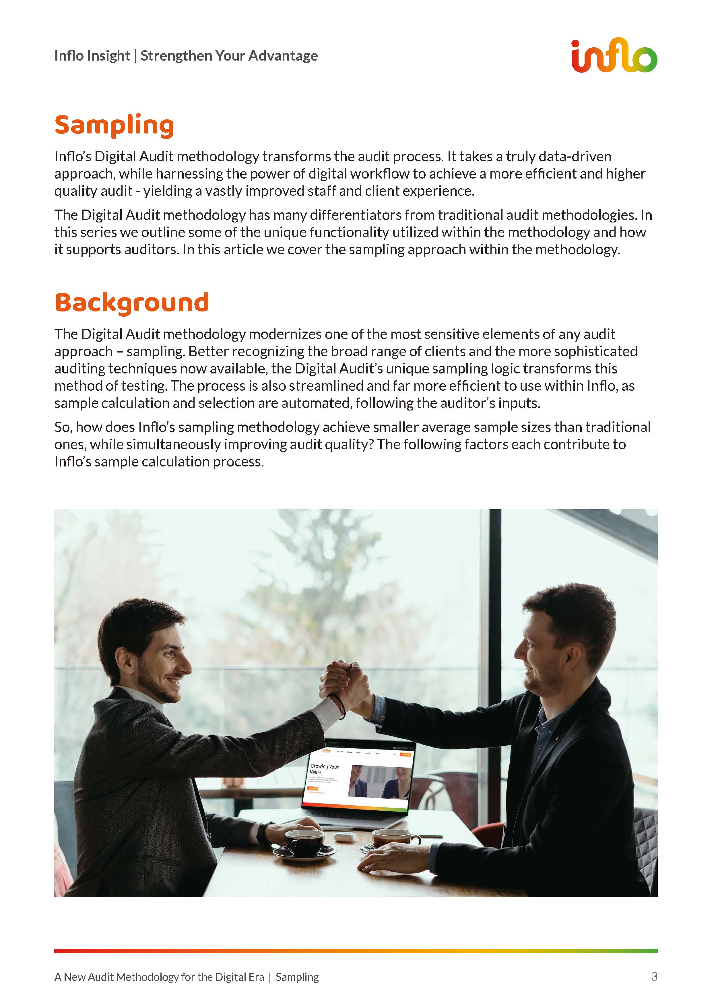 Inflo Audit Methodology - Sampling