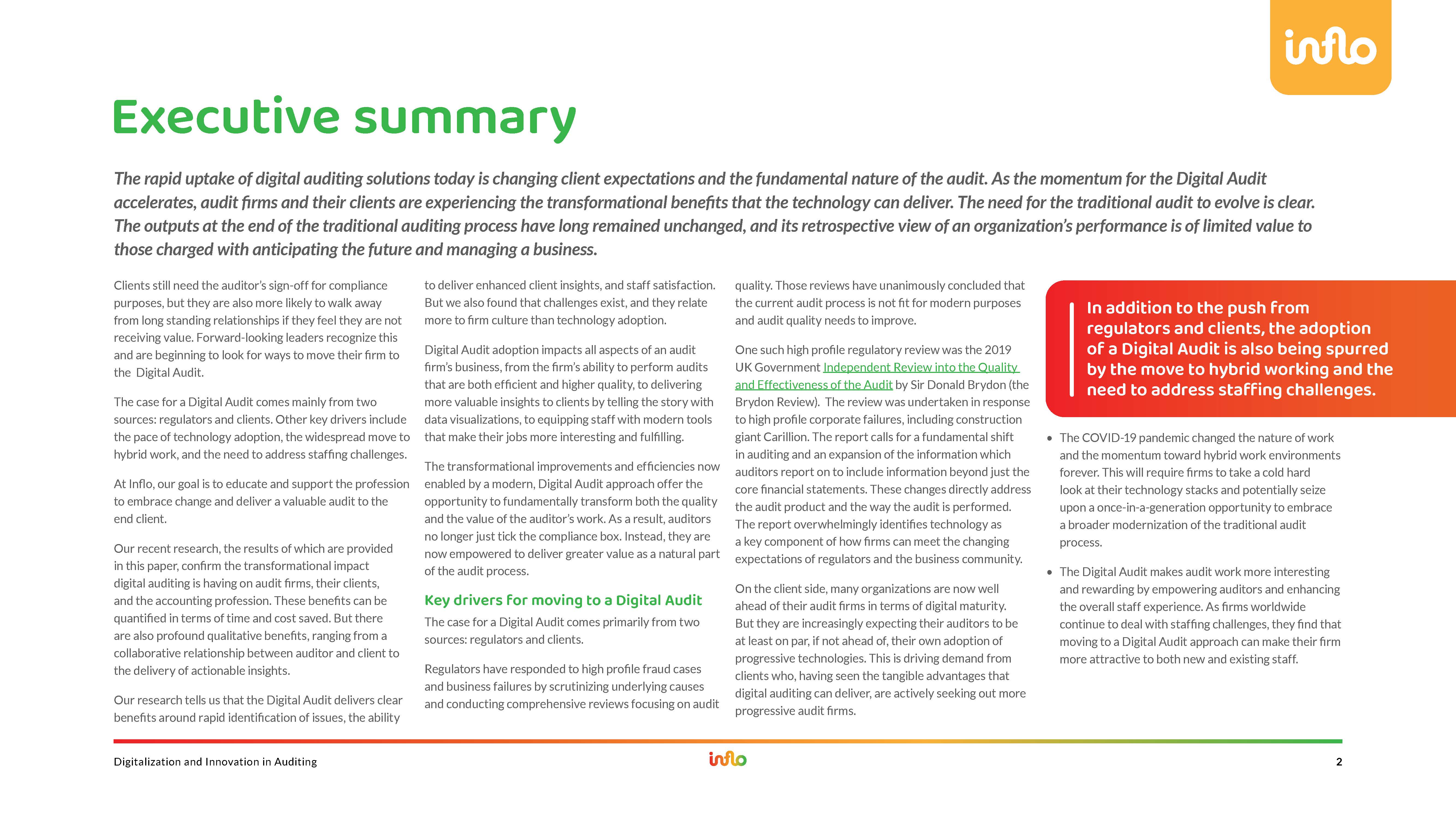 Inflo: Digitalization and Innovation in Auditing White Paper