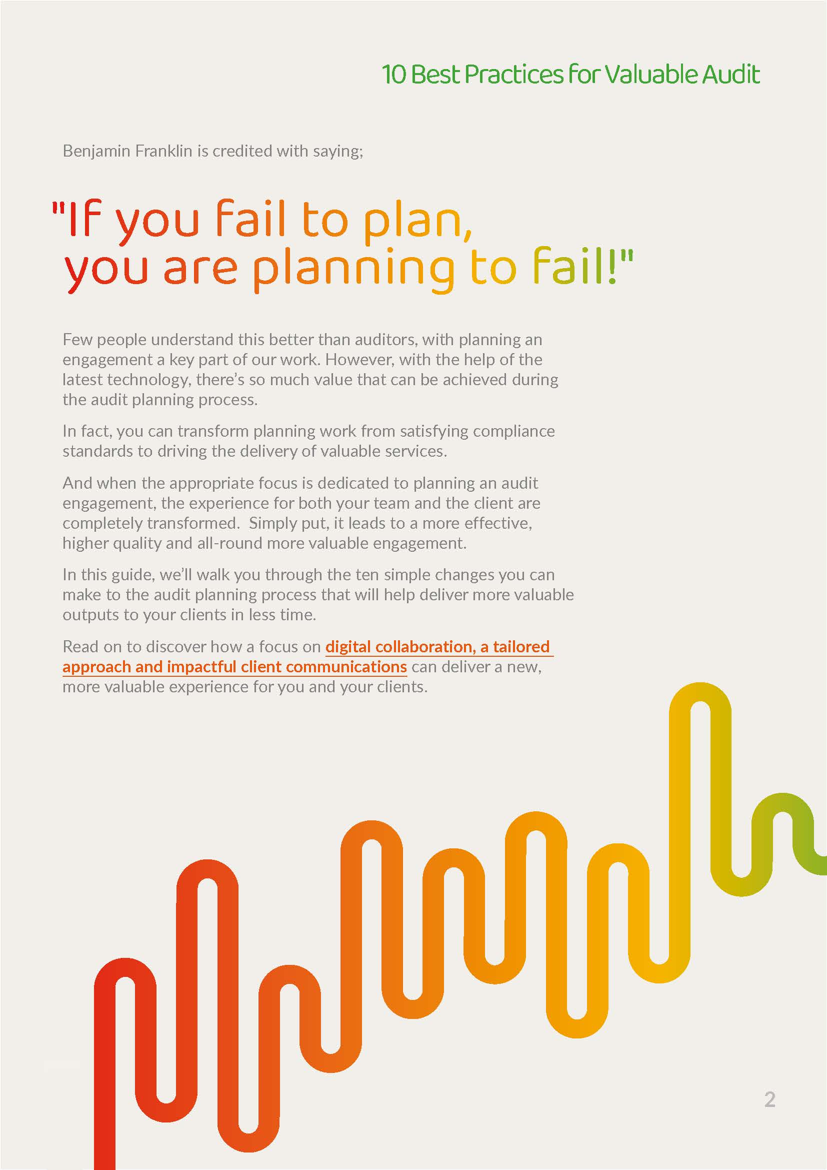 Inflo: Top Tips Audit Planning